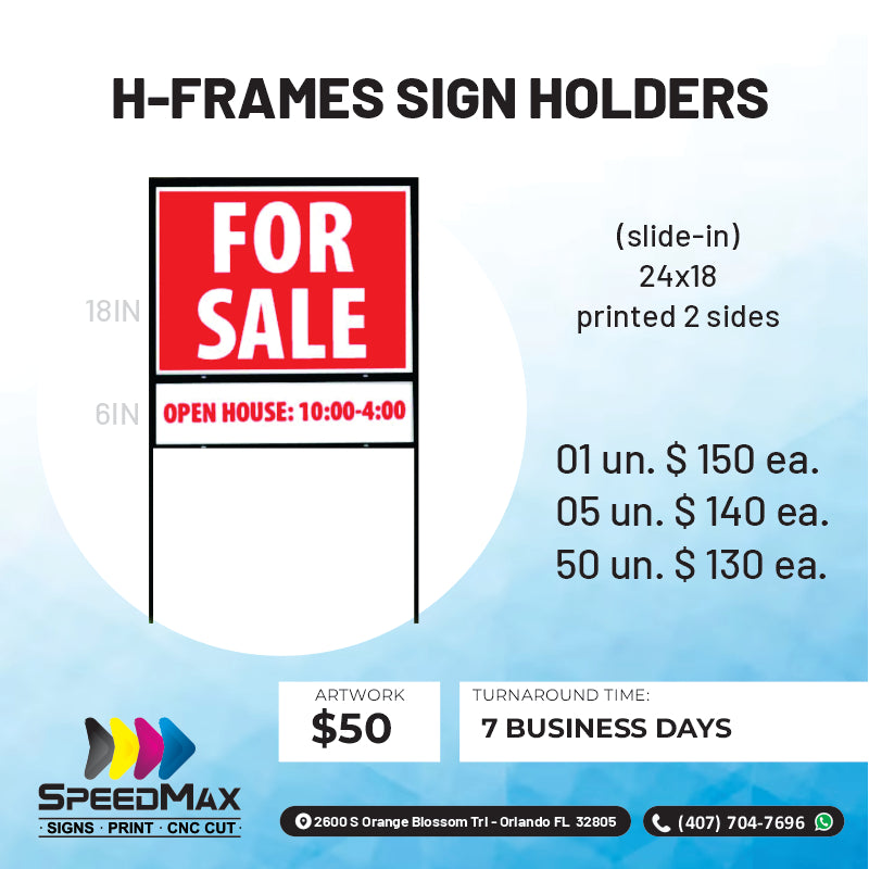 H-Frame Sign – SpeedMax Signs